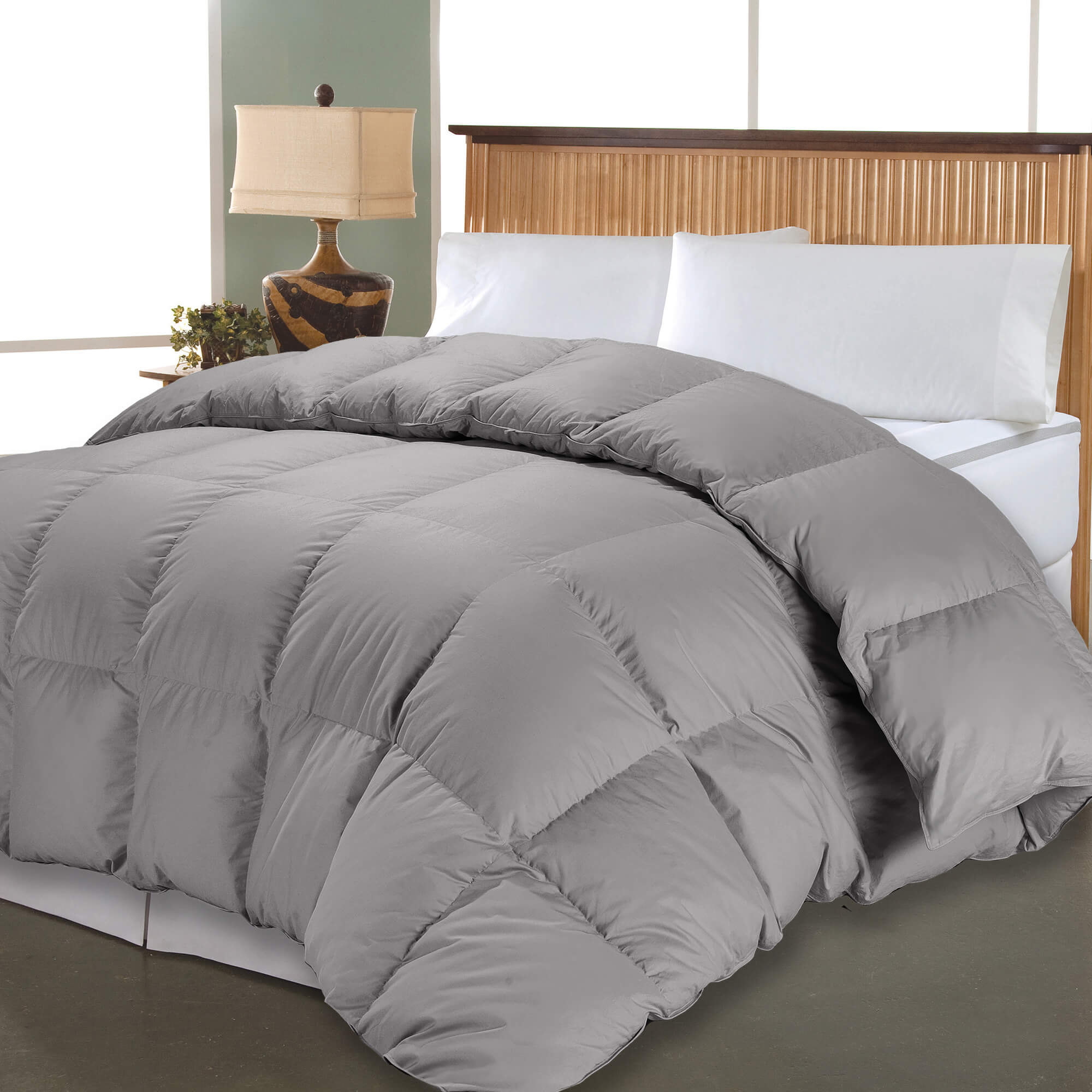 1000 Thread Count Duraloft Cotton Down Alternative Comforter-Extra War ...